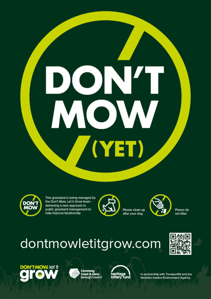 Watch out for a Don’t Mow, Let It Grow Sign near you! - Don't Mow Let ...
